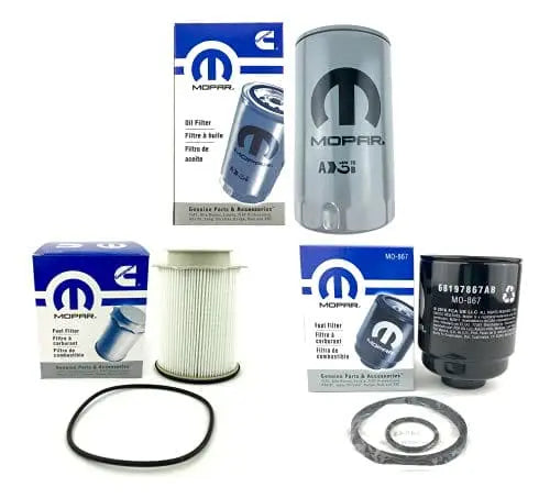 OEM Mopar Oil and Fuel Filter Kit for 2013-2018 Dodge RAM 6.7L Cummins ...